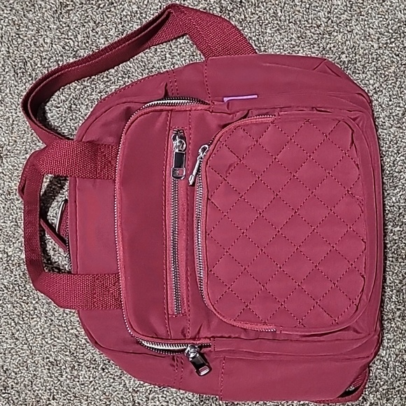 Bags | New Burgandy Quilted Backpack | Poshmark